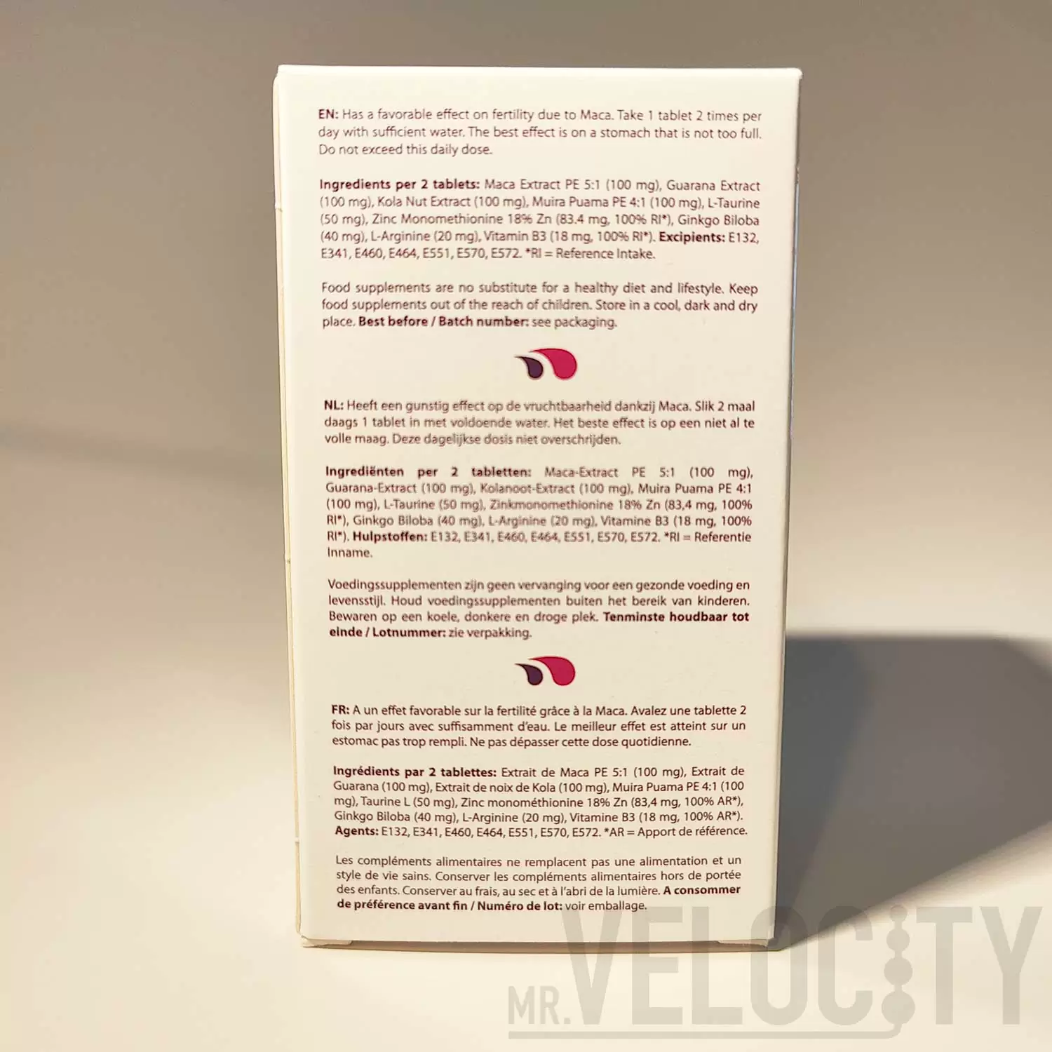 More Sperm Production Tablets (60 Pack) - Mr Velocity